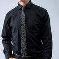 Black Silk Floral - Breakaway Set – ModernTie.com